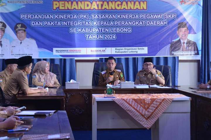 Pejabat Pemkab Lebong Teken Pakta Integritas dan Perjanjian Kinerja | Rejangnews.com